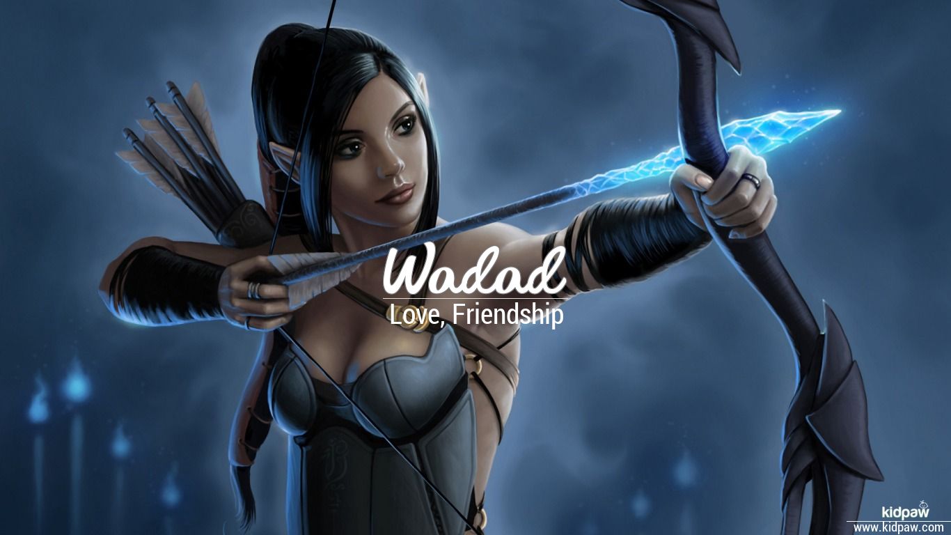 Wadad 3D Name Wallpaper for Mobile, Write وداد Name on Photo Online