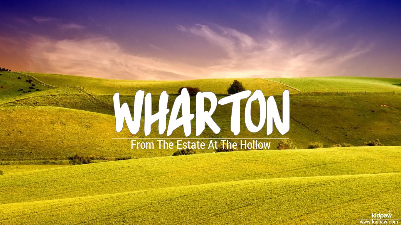 Wharton 3D Name Wallpaper for Mobile, Write Name on Photo Online