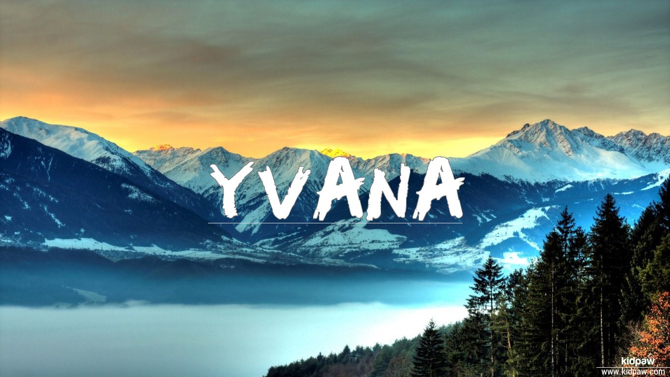 Yvana 3D Name Wallpaper for Mobile, Write Name on Photo Online