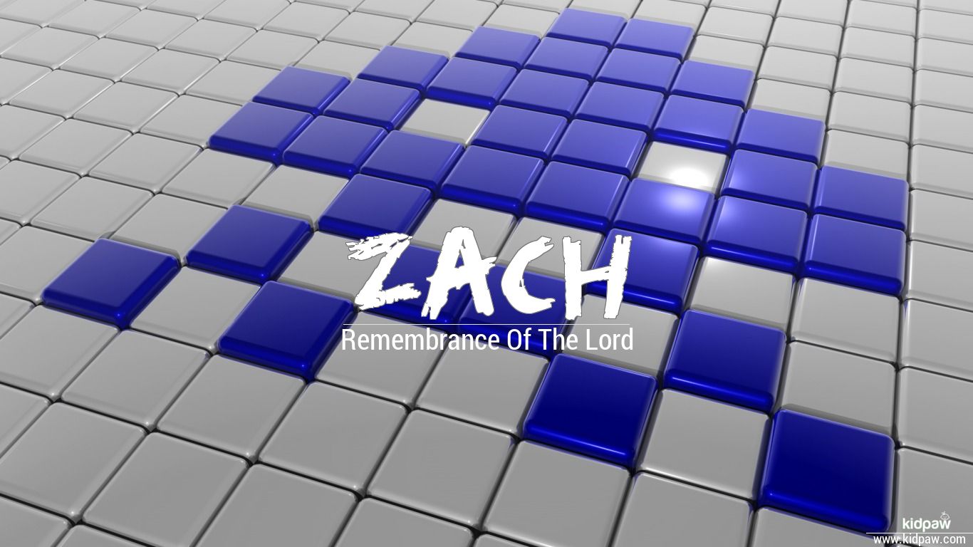 Zach 3D Name Wallpaper for Mobile, Write Name on Photo Online