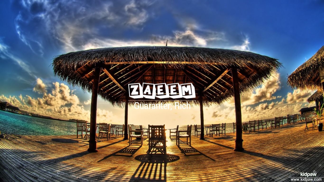 Zaeem 3D Name Wallpaper for Mobile, Write زعيم Name on Photo Online