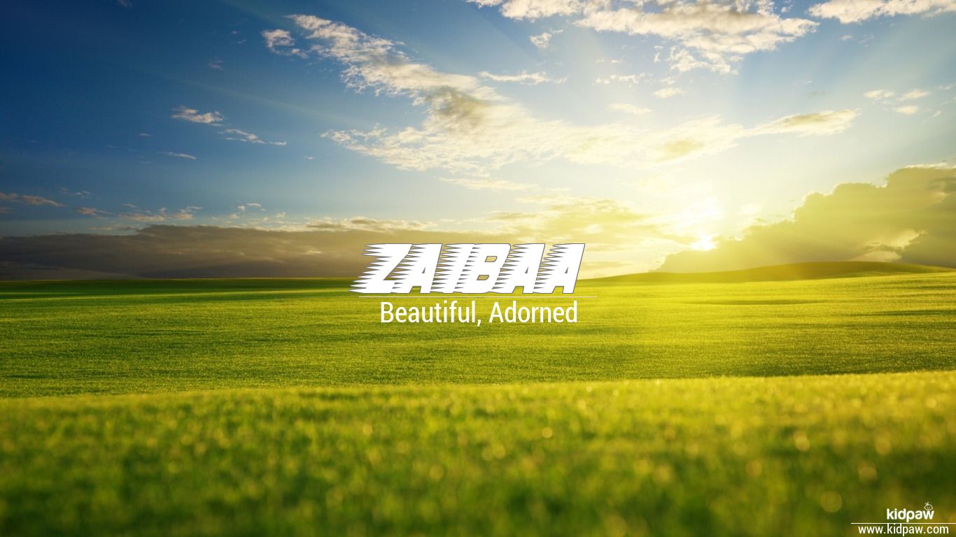 Zaibaa 3D Name Wallpaper for Mobile, Write Name on Photo Online