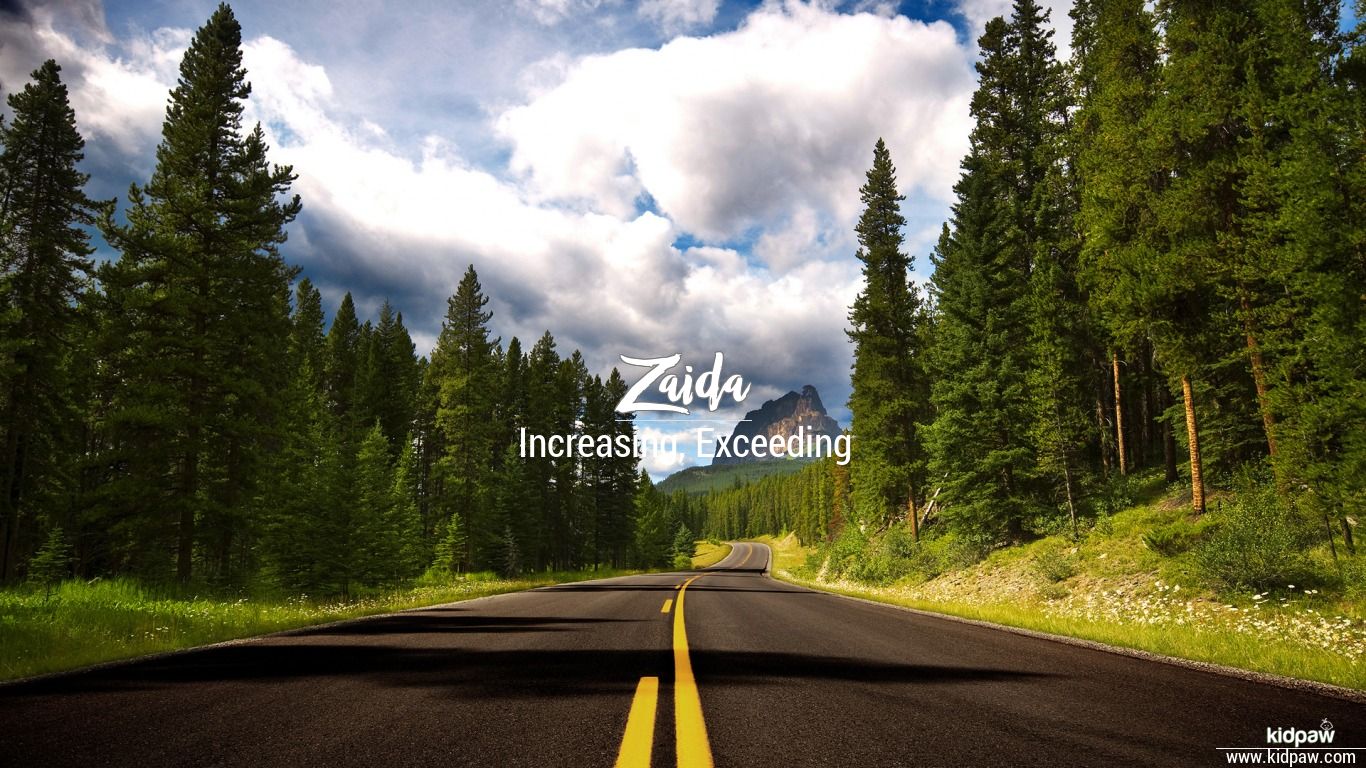 Zaida 3D Name Wallpaper for Mobile, Write زائدہ Name on Photo Online