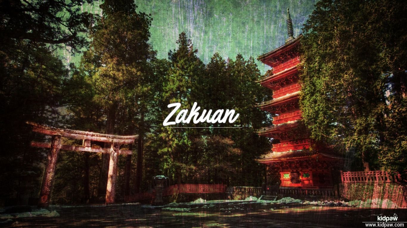 Zakuan 3D Name Wallpaper for Mobile, Write Name on Photo Online