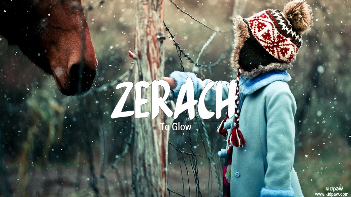Zerach 3D Name Wallpaper for Mobile, Write Name on Photo Online