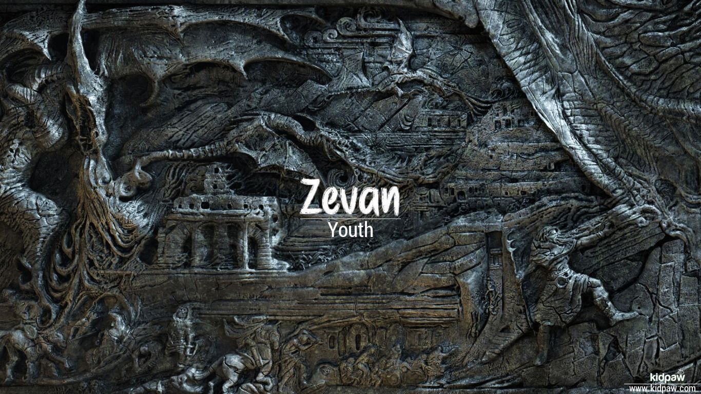 Zevan 3D Name Wallpaper for Mobile, Write Name on Photo Online