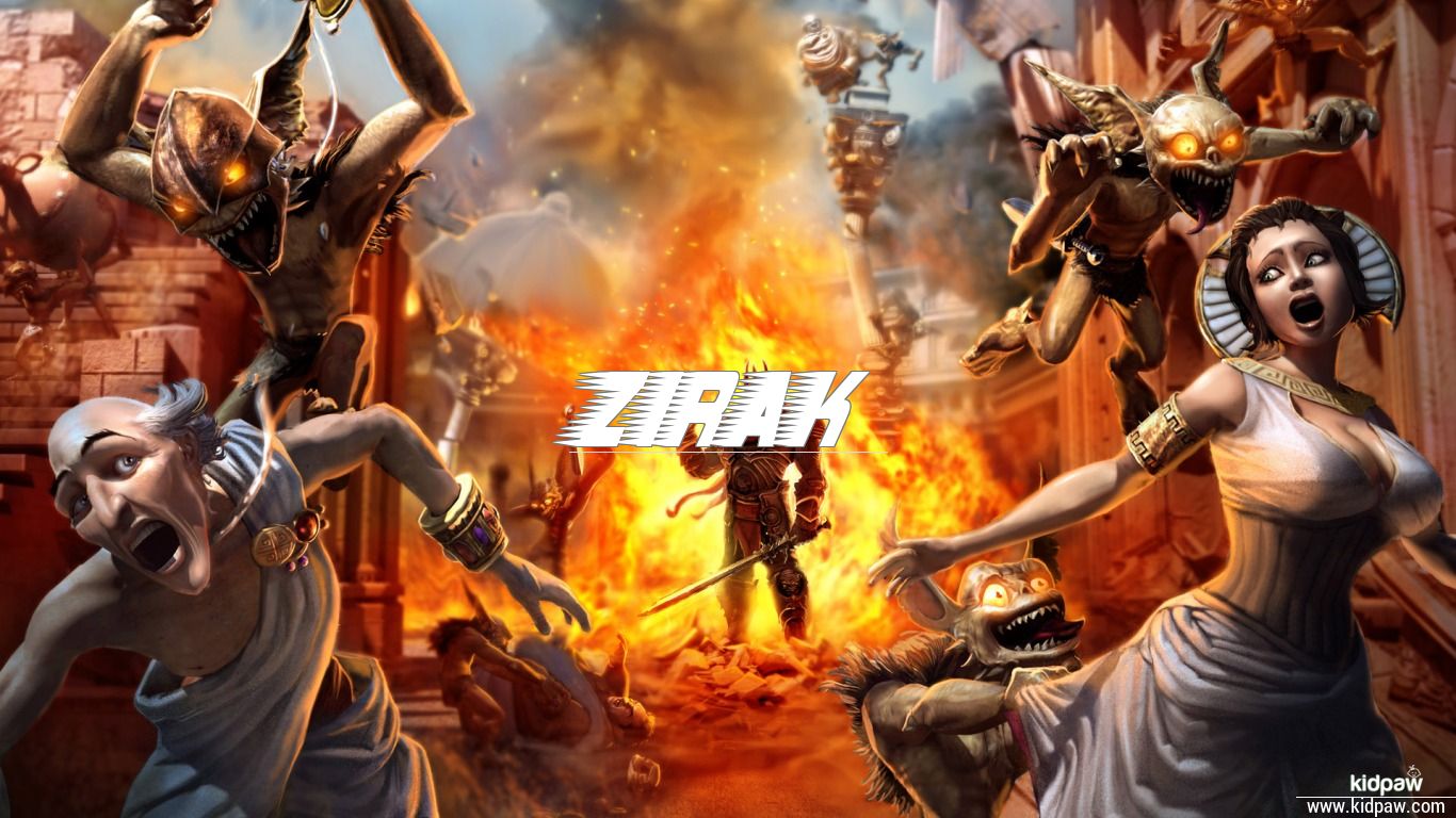 Zirak 3D Name Wallpaper for Mobile, Write Name on Photo Online