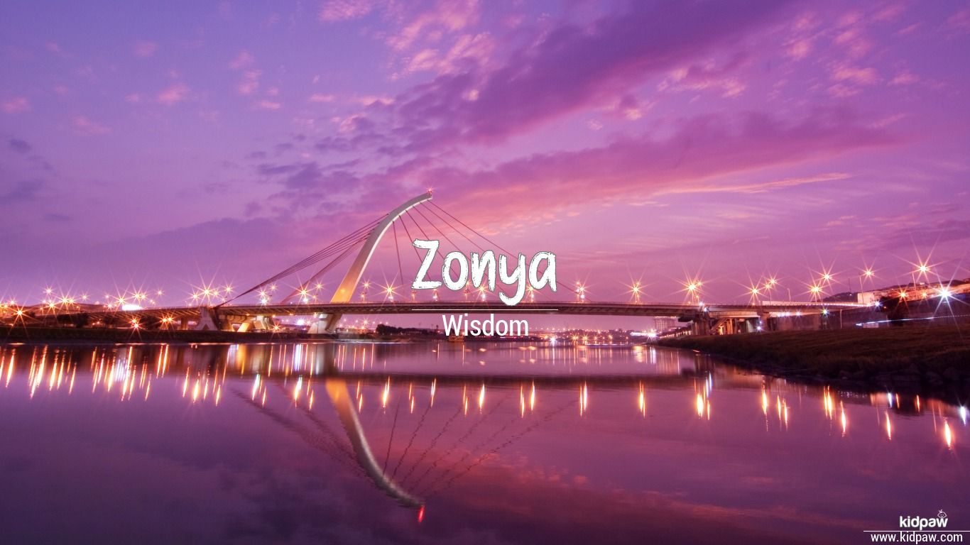 Zonya 3D Name Wallpaper for Mobile, Write Name on Photo Online